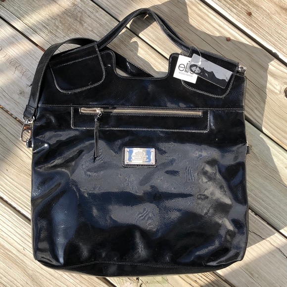 elite | Bags | Elite Black Foldover Handbag | Poshmark
